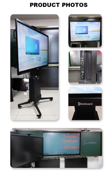 Meeting Smart Board 55 Inch 4mm Tempered Glass Interactive Display Panel With Free Accessories