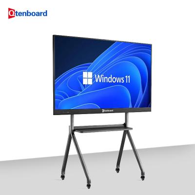 Qtenboard 4K Ultra HD Interactief Flat Panel 55/65/75/85/86 Inch Interactief Digitaal Whiteboard Voor Klaslokaal