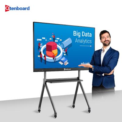 China Qtenboard 65-Zoll Portable Interactive Smart Board Elektronische digitale Smart Board für die Bildung zu verkaufen
