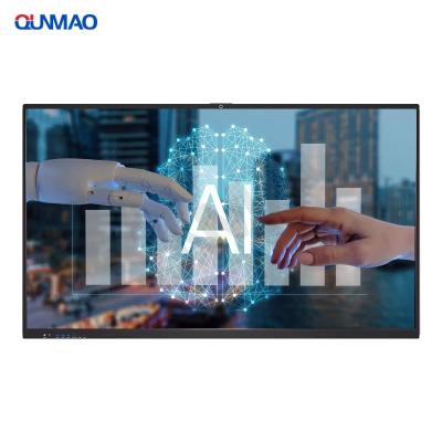 China Qtenboard 65/75/86 Inch Smart Board Touch Screen 50 Points Interactive Touch Panel for sale