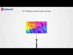 Qtenboard Grote grootte Stand Rollable Smart Touch Screen Android 32 '' Inch