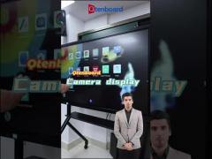Qtenboard Wholesale Touch Android Win 10 11 Interativo Painel Flat 86 polegadas Sistema Duplo
