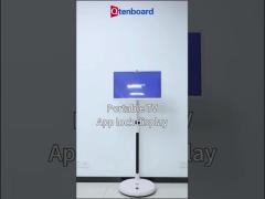 Qtenboard 27 32 Inch Office Meetings Touch Screen Mobile Smart TV Draadloos Wifi Rolling Android 13 Draagbare TV