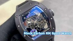 Black Carbon RM Watch Blue Starry Skeleton Dial