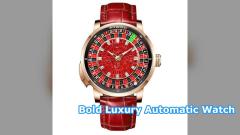 Luxury Mens Automatic Mechanical Watch 46mm Statement Piece