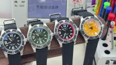Multicolor Diver Automatic Men Watch Rotating Bezel Rubber Strap Stainless Steel Case Sports Diving