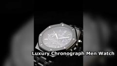 Octagonal Chronograph Stainless Steel Men Watch Wrist Show & Unboxing