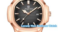 Classic Waterproof Men Quartz Dress Watch Detailed Showcase
