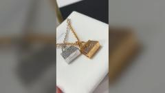 Wholesale Mini Handbag Pendant Necklace, Gold & Silver Crystal Bag Shape Jewelry for Women