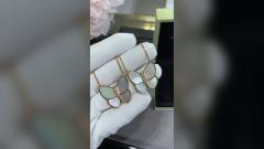 Gold Butterfly Necklace White Mother Of Pearl Pendant Women Jewelry
