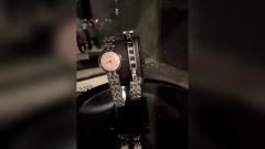 Pink Dial Silver Steel Women's Watch