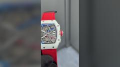 White Case Red Strap Sport Watch Trend