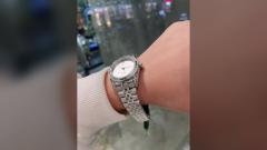 Luxury Diamond‑Encrusted Ladies Watch | Stainless Steel Elegant Wristwatch for Wholesale