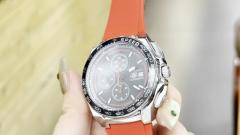 Speed 400 Orange Rubber Chronograph Watch