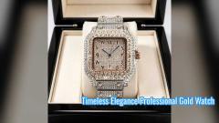 Classic Business Gold Watch Elegant Leather Strap