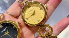 Vintage Gold Chain Bracelet Watch Round Roman Dial Elegant Ladies Fashion Wrist Watch