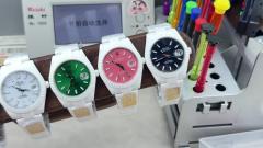 White Ceramic Automatic Watch With Date Window, Multiple Color Dials Bracelet Wristwatch