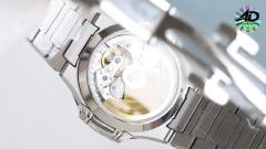 35mm Stainless Steel Square Cushion Watch White Striped Dial