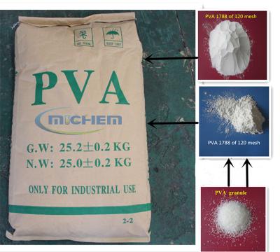 China Factory supply Polyvinyl Alcohol PVA powder CAS No. 9002-89-5 for Industrial Adhesive for sale
