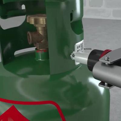 Cina Etichetta ceramica del codice a barre del cilindro di GPL per la ricerca d'inseguimento del QR Code della bottiglia di gas in vendita
