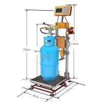 China Interlocking Automatical LPG Cylinder Filling Scale Explosion Proof 220V for sale