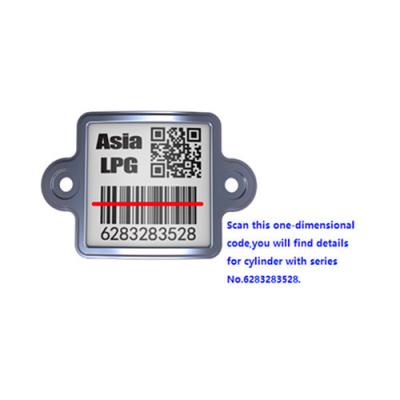 Cina Inseguimento senza fili del bene dell'etichetta del codice a barre del carro armato di gas di codice GPL di ricerca QR della prova UV in vendita