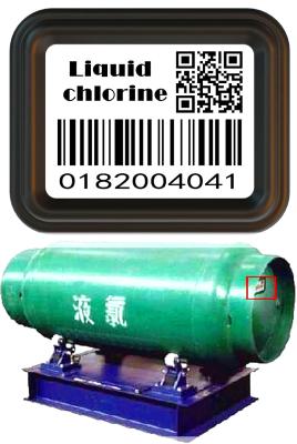 Cina Il gas imbottiglia la resistenza della corrosione liquida del codice a barre del cilindro del cloro in vendita
