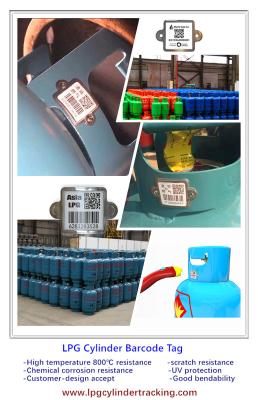 Cina QR Code che salda il codice a barre unito SS304 del cilindro dell'azoto liquido in vendita