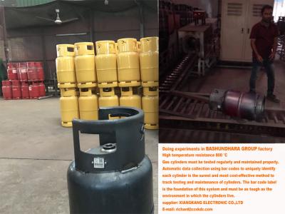 Cina Buona etichetta del codice a barre di resistenza della corrosione di Bendability per il cilindro dell'ossigeno liquido in vendita