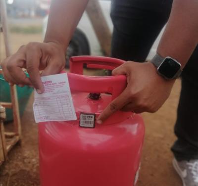 Cina Forma permanente di rettangolo dei codici a barre del metallo del gas infrangibile di LP in vendita