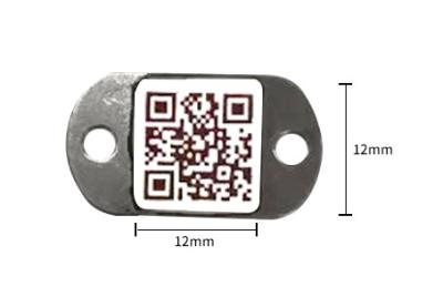 China De Cilinder die van LPG van de streepjescodemarkering Scartch-Weerstand 12mm*12mm volgen Te koop
