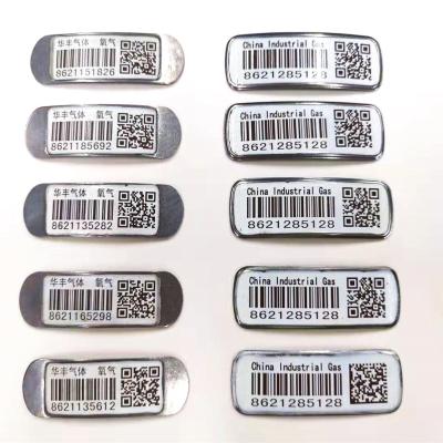 Cina UV industriali dei codici a barre del metallo della bombola a gas anti impermeabilizzano in vendita