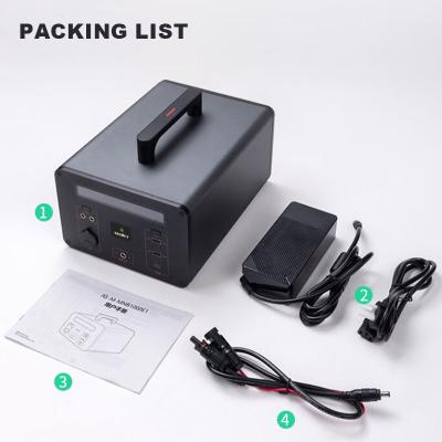 China OEM DC/AC 220v Reserveaccugenerator het Kamperen Krachtcentrale 500wh 600W 700W 1000W Te koop