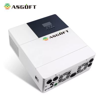 China ASGOFT DC AC 3 Phase Solar Inverter Off Grid System 5000w 220V for sale