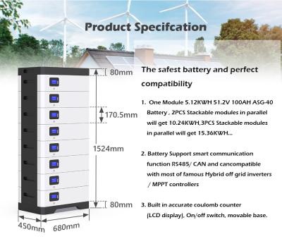Cina Backup della batteria solare di Powerwall di immagazzinamento dell'energia del ODM 10Kwh 50KWH in vendita