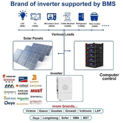 Cina Pacchetto 200ah della batteria dello ione 48V Lifepo4 del litio con la porta di comunicazione di BMS Canbus RJ485 in vendita