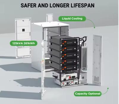 China 125kW 261kWh Liquid Cooling All-in-One C&I Energy Storage Cabinet with CAN RS485 Cloud Monitoring for sale