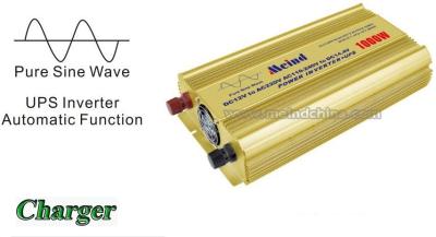 China Hot Selling Pure Sine Wave Built-In Charger UPS DC 12V to AC 220V Continuous 1000W Peak 2000 Watt Power Inverter for sale