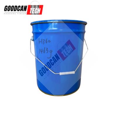 China OEM Solvent Coating Conical Pail 5 Gallon 18liter with Flower Lug Lid for sale