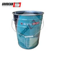 Quality 18L Carpoly Paint Tin Cans Conical Thickness 0.35mm With Flower Lug Lid OEM for sale