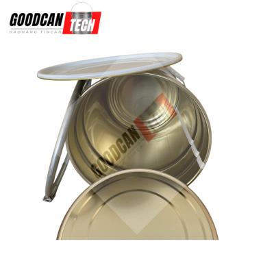 China Water Based Paint Tin Cans 25liter With Rubber Strip Gasket Sealing OEM Printing for sale