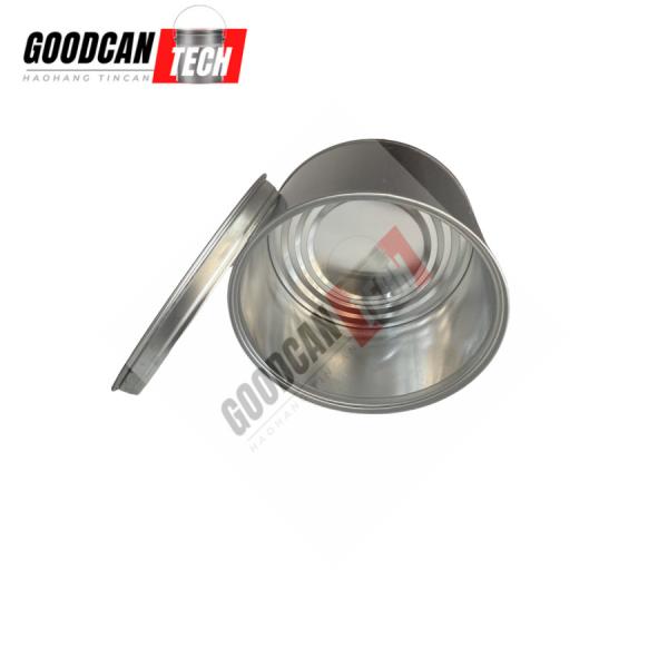 Quality Poly Putty 3liter Paint Round Tin Cans With Metal Cover OEM Printing Brand for sale