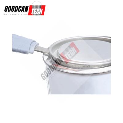 China Industrial Round Car Paint Tin Cans 1L D108 OEM Empty Tin Containers for sale