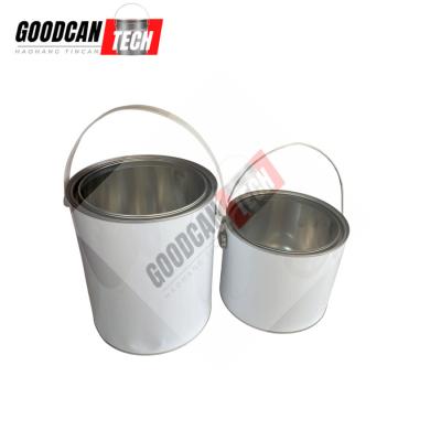 China Round Paint Tin Cans Automotive Oil Cans 5liter for Adhesive for sale