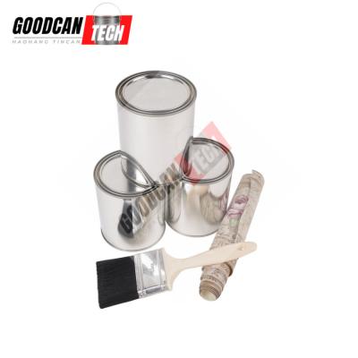 China Adhesive Auto Paint Tin Cans Round Anti Rusted 250ml OEM ODM for sale