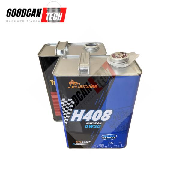Quality 4L Engine Oil Cans 1liter With Metal Handle ISO9001 Certified for sale