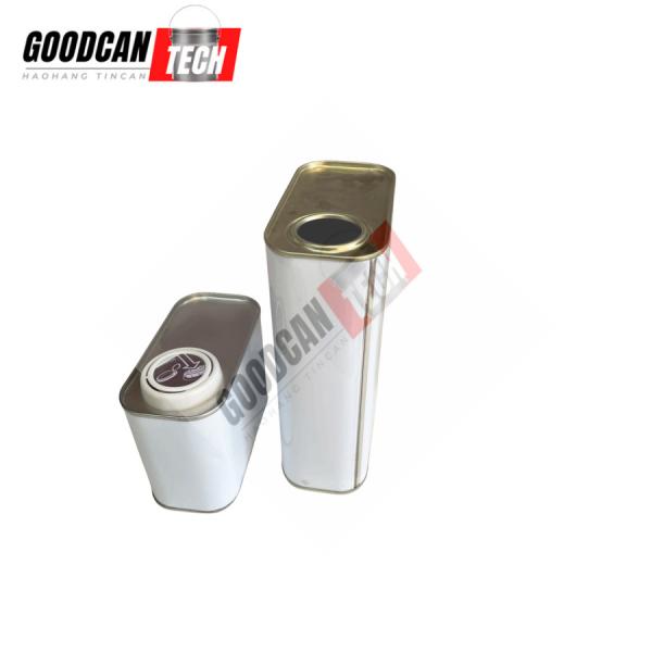 Quality Empty Metal Rectangular Tin Cans 500ml 1liter for Hardener Coating for sale