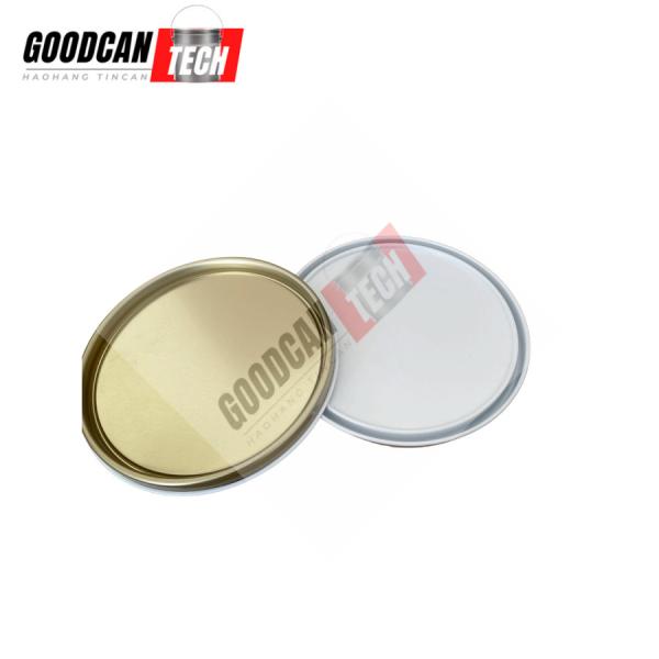 Quality D153 D155 D158 Paint Tin Can Components 3liter Round Cans Lid Bottom Ring 603 Size for sale