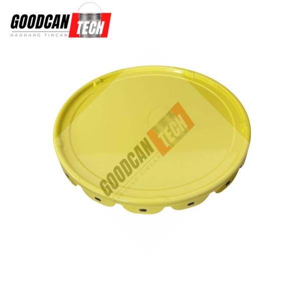 Quality Straight Flower Lug Conical Pail Lid Components 18liter 0.38mm Thick for sale