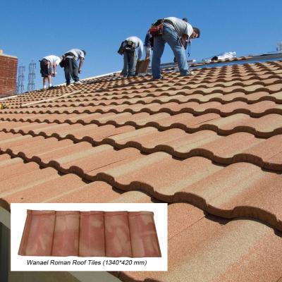 China Lightweight Metal Roman Tile Durable Timeless and High-Wind Performance for Your Roof for sale